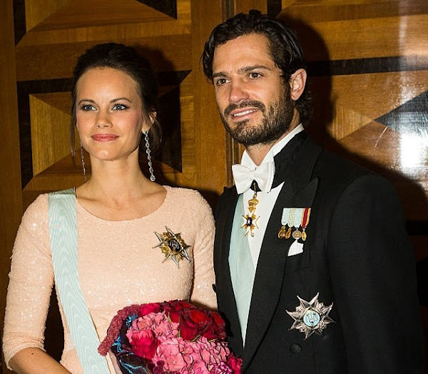 Princess Sofia and Prince Carl Phillip at the Royal Swedish Academy