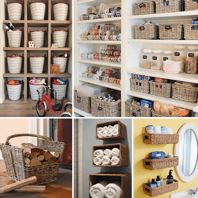 How to Buy & Use Wicker Baskets as Stylish Storage & Chic Basket Décor ...