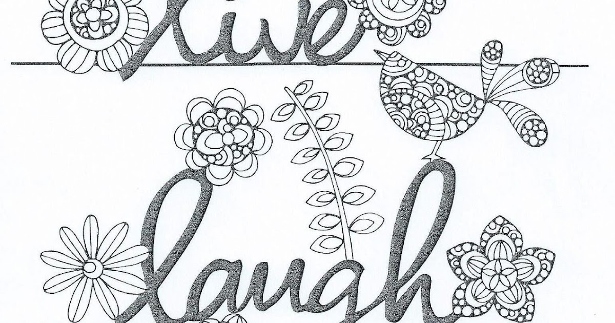 Live Laugh Love Coloring Pages ~ Coloring Pages