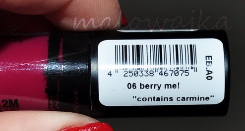 malowajka: ESSENCE Stay with me - 06 BERRY ME! - supertrwały błyszczyk ...