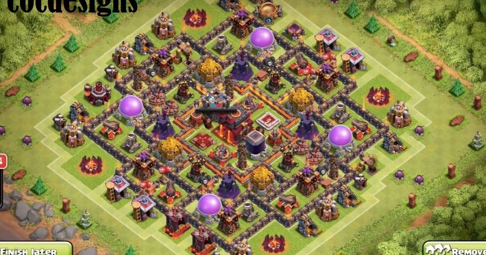 Best Farming Base Layout for Town Hall 10: TH inside - COC-Designs