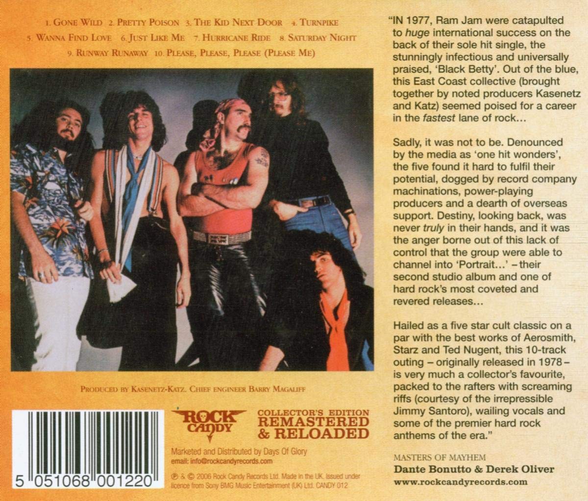 Classic Rock Covers Database: Ram Jam - Portrait of the Artist as a ...