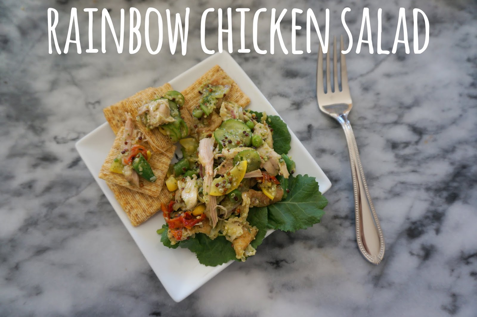Rainbow Chicken Salad