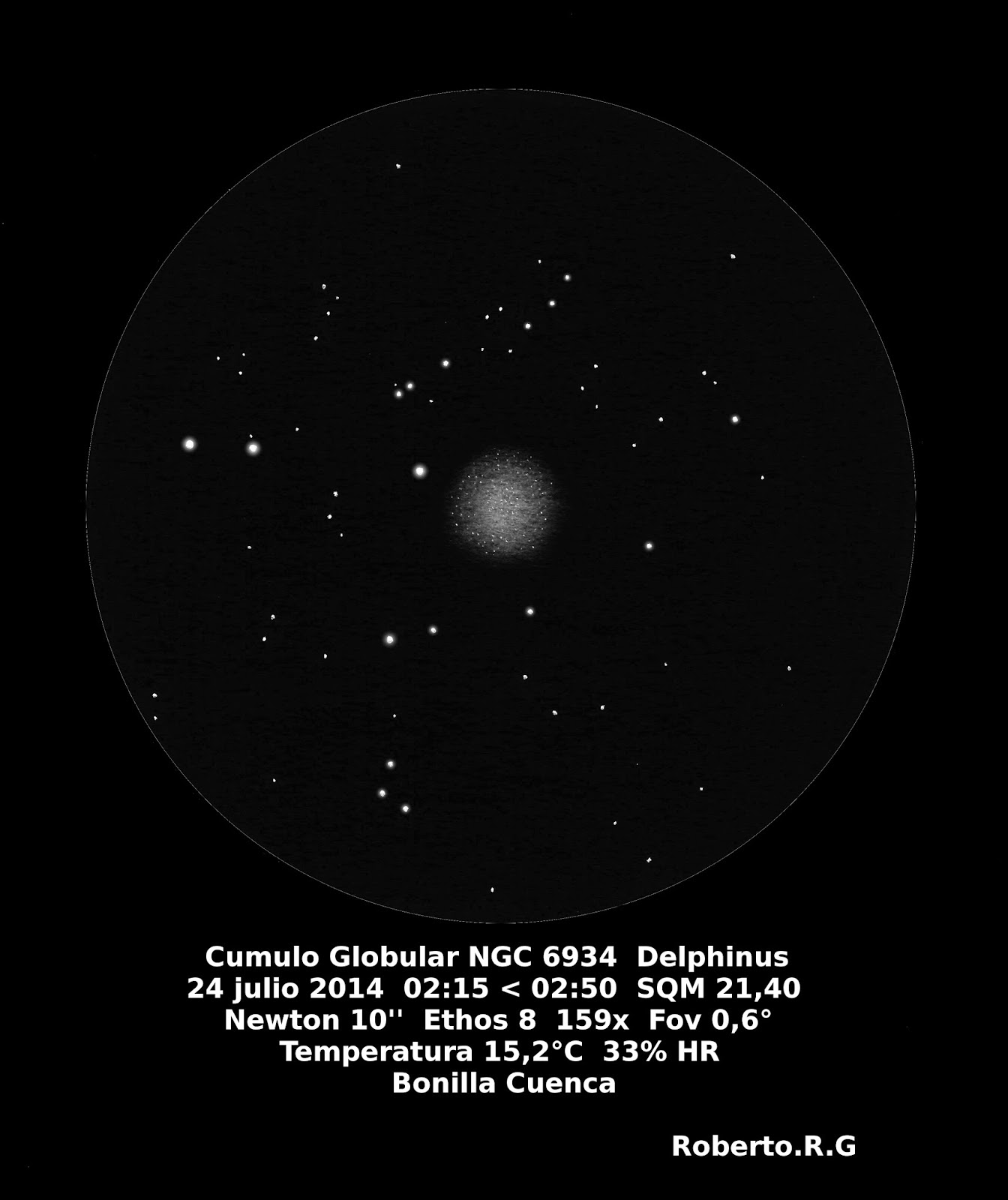 Observaciones astronómicas visuales: Observación Cumulo globular NGC 6934 Delphinus