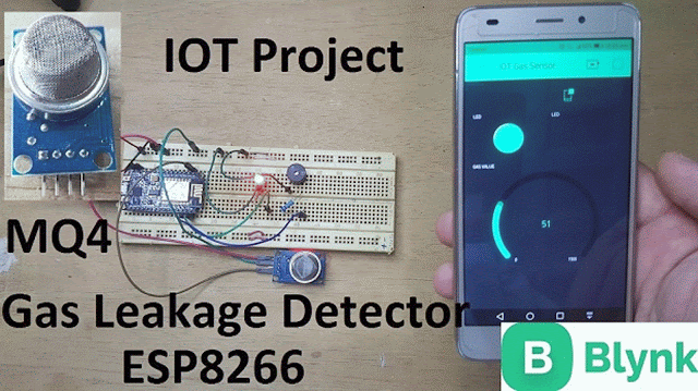 MQ-4 Gas Sensor with ESP8266 and Blynk application | IOT Project ...