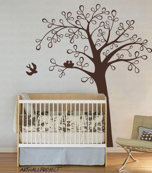 I Heart Pears: Tree wall art and decals in nurseries