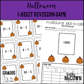Kelly McCown: Halloween Elementary Math Activities and Games BUNDLE