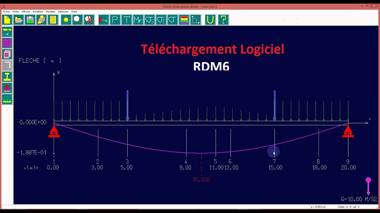 Logiciel Calcul des structures RDM6