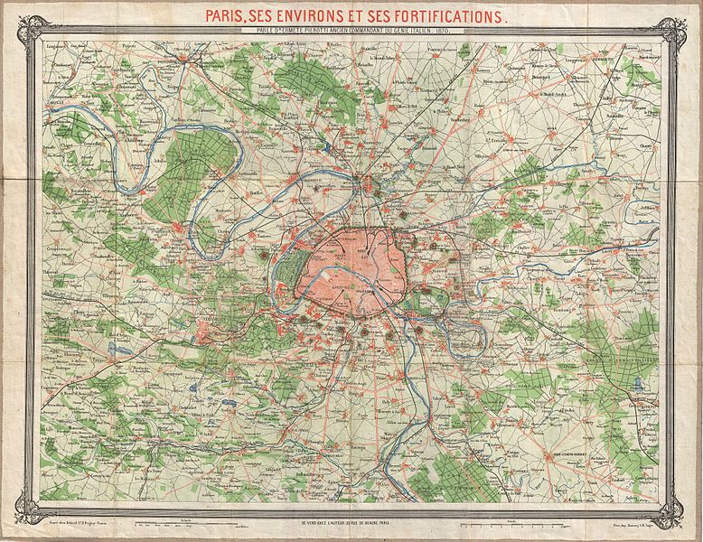 vintage pig clip art: Vintage Paris France Maps