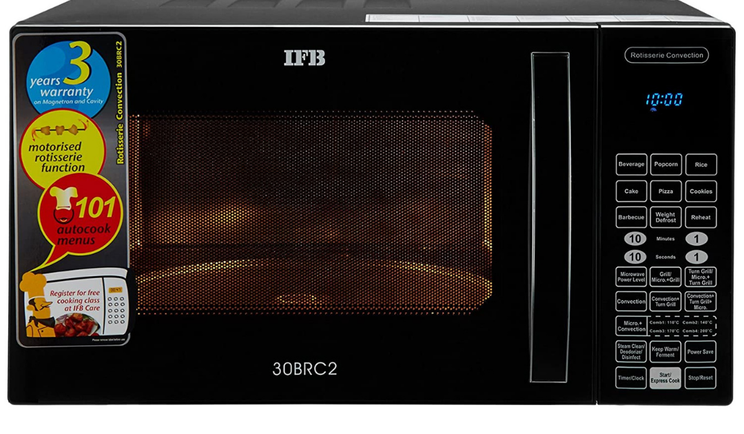 IFB 30 L Convection Microwave Oven (30BRC2, Black, With Starter Kit)