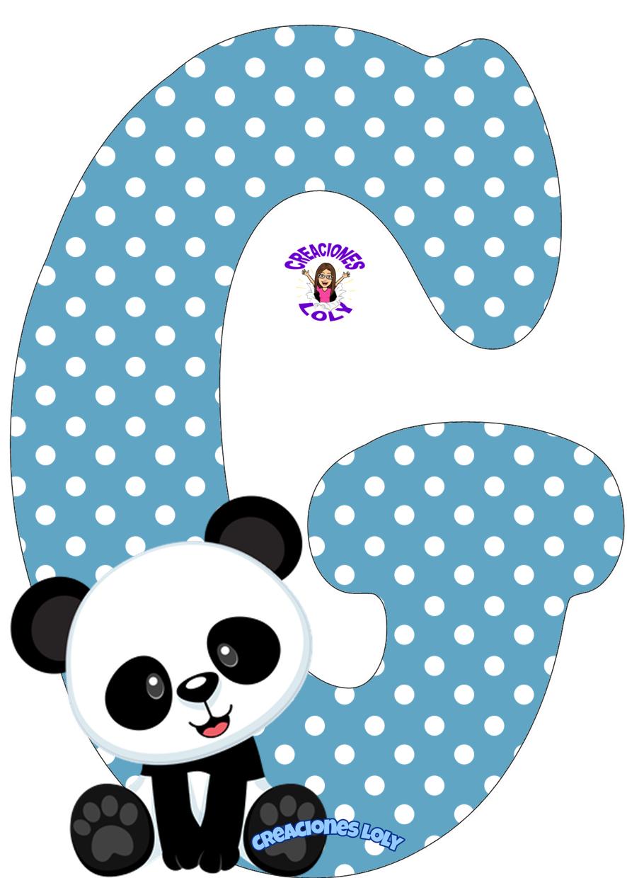 Creaciones Loly: Abecedario Oso Panda