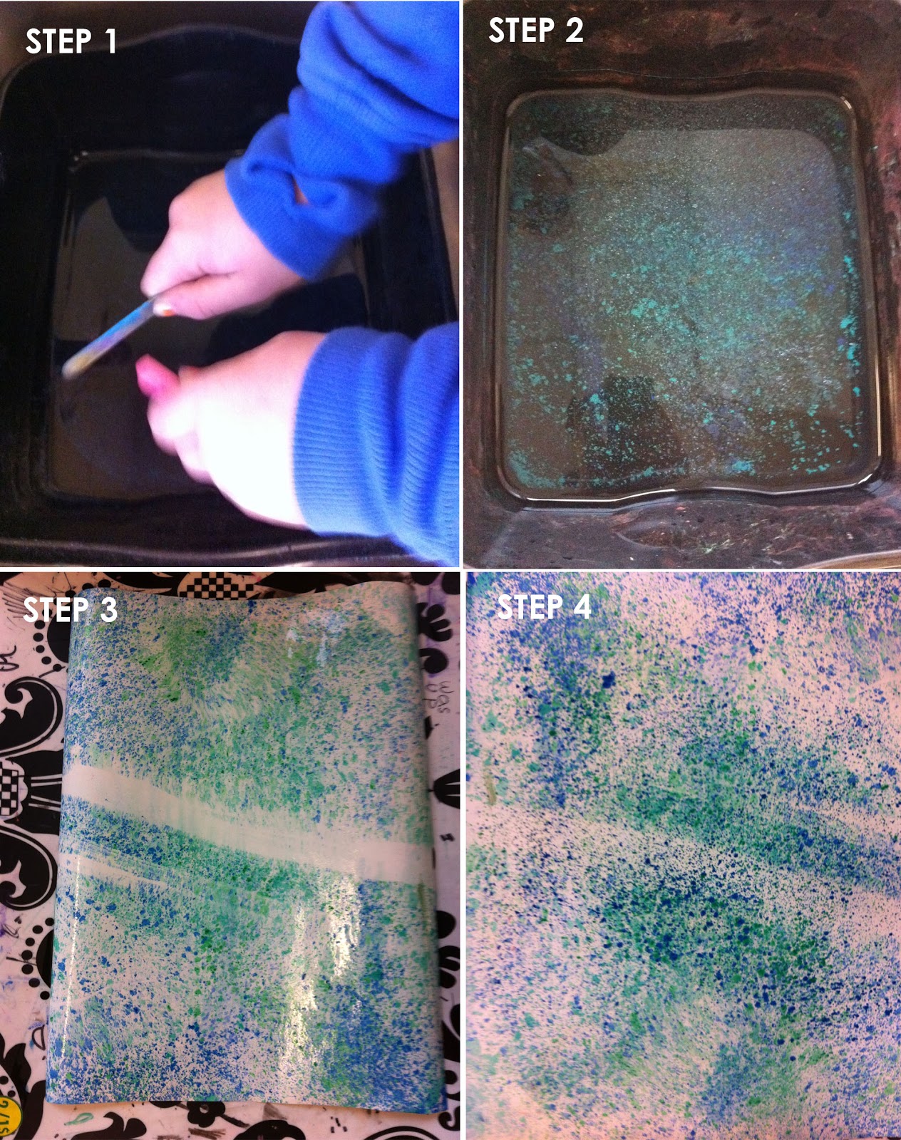 artisan des arts: Hand dyed paper with silhouettes - grade 5/6