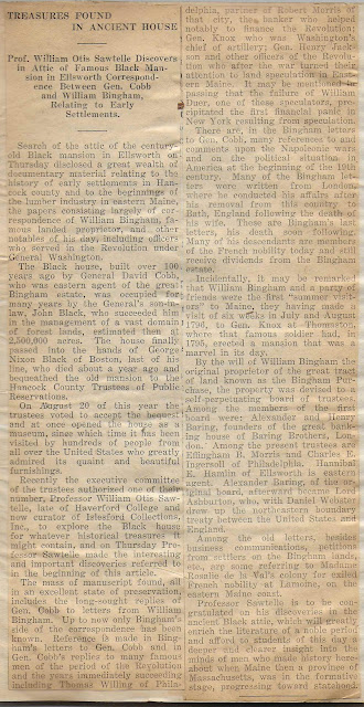 Heirlooms Reunited: c1930 Newspaper Clipping: Correspondence/Papers Re ...