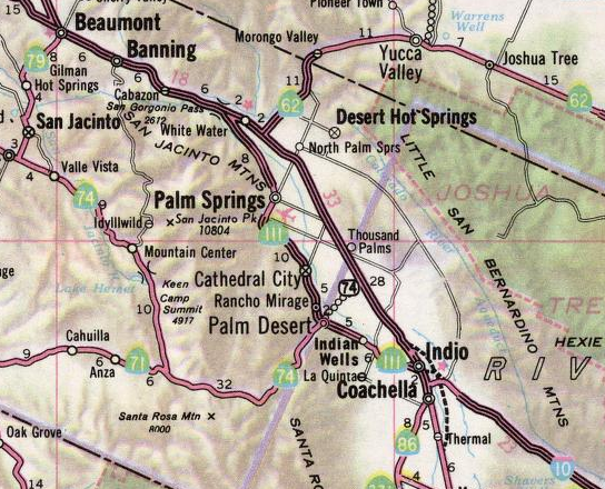 Califoooornia! (Interstate 10 west from CA 86 through Coachella Valley ...