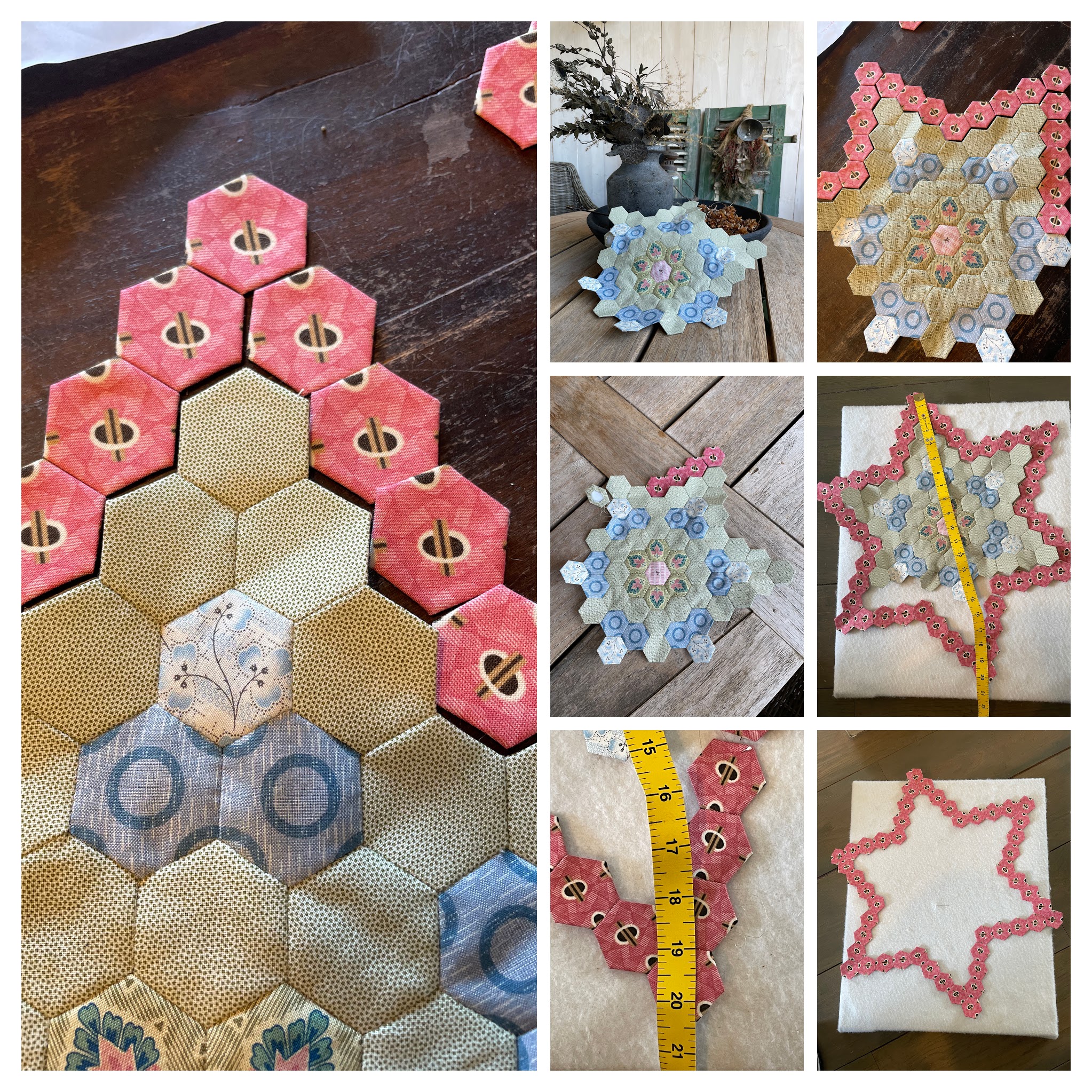 Juud's Quilts: Judiths Hexagon Sampler