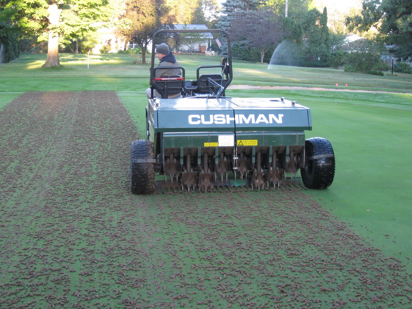TCCC Grounds Blog: Our Greens Aerification Process