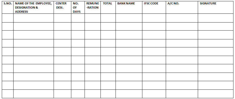 Acquittance for Remuneration , DA, TA , CA form - Leading website for ...