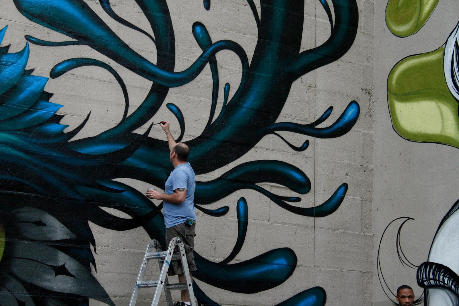 Jeff Soto en el RVA Street Art Festival de Richmond : Distorsion Urbana