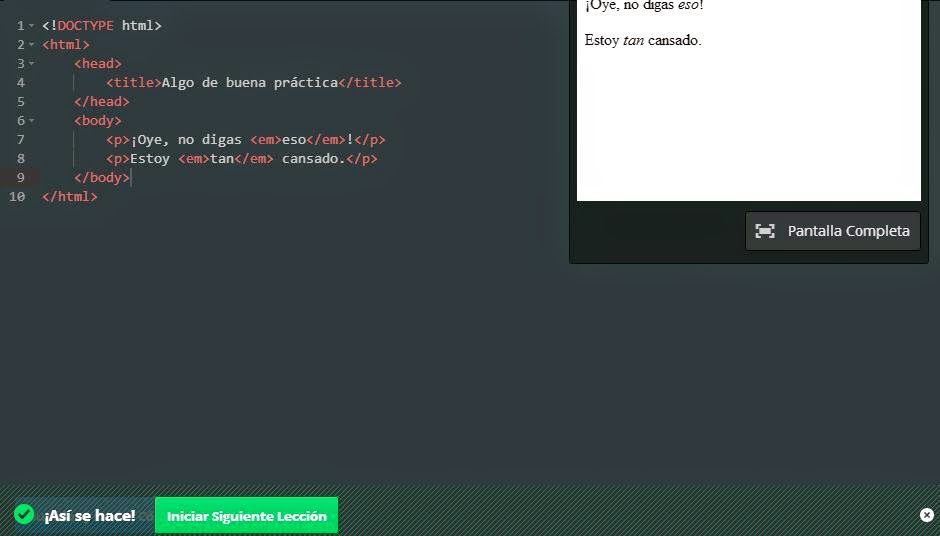 Aprendiendo a Programar: Colocando Itálicas en HTML