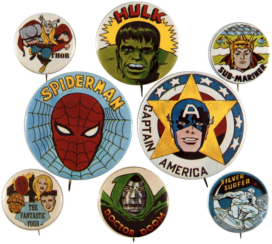 Pop Culture Safari!: Pop Artifacts: Vintage Marvel Comics buttons