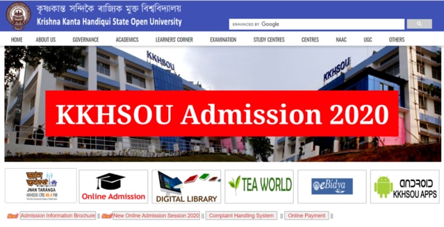 KKHSOU Admission 2020 - 2021: Eligibility, Apply Online | assamJOBnews.in