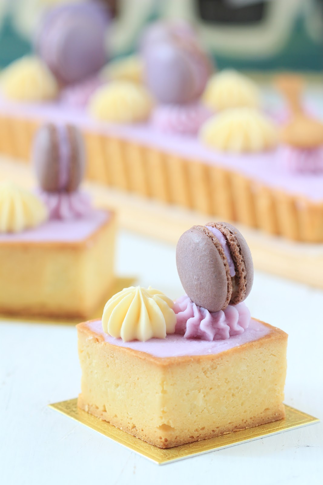 Ube halaya cream tart