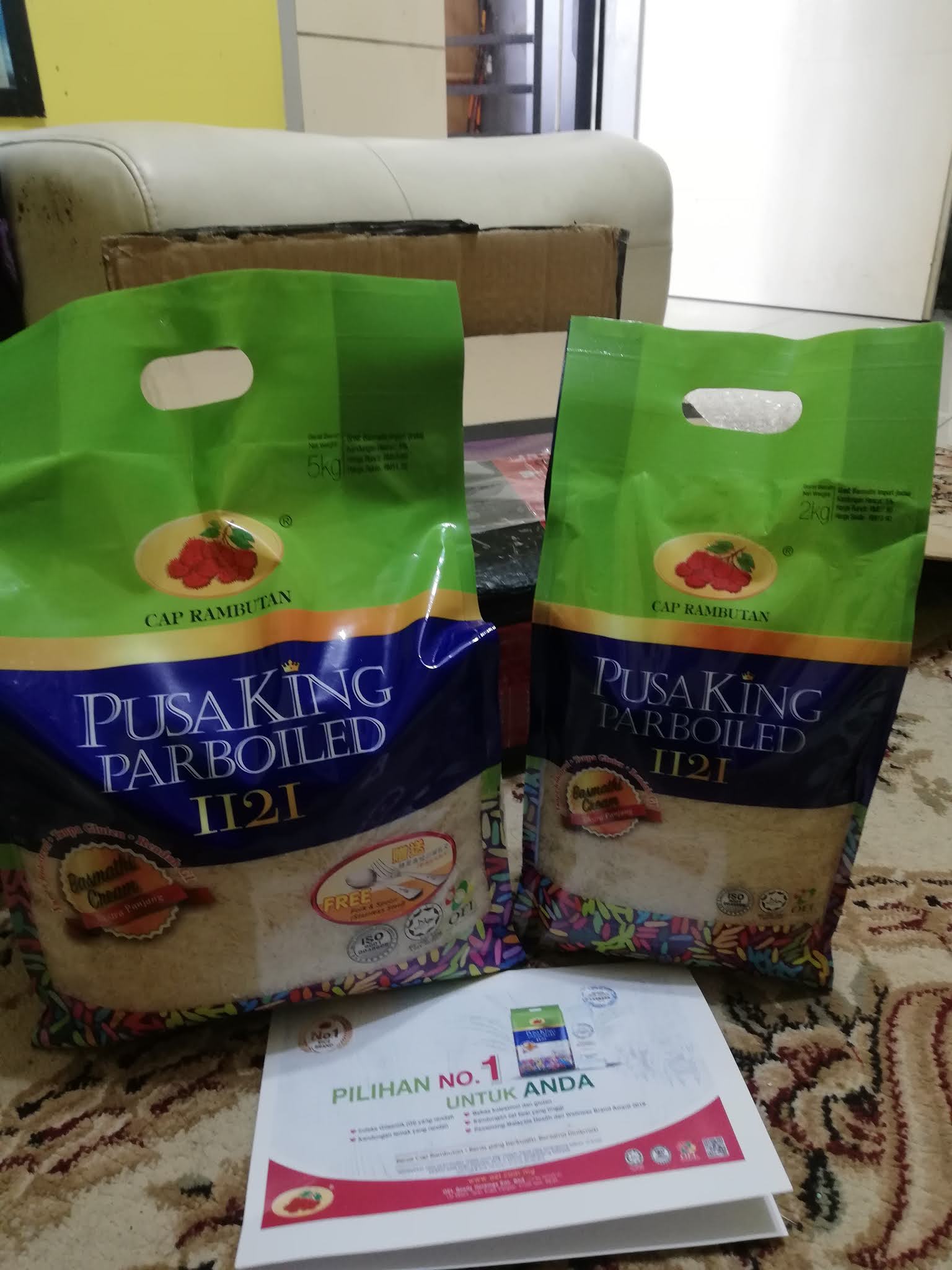 Pusaking Parboiled Basmathi Cap Rambutan Beras Pilihan SA Sekeluarga ...