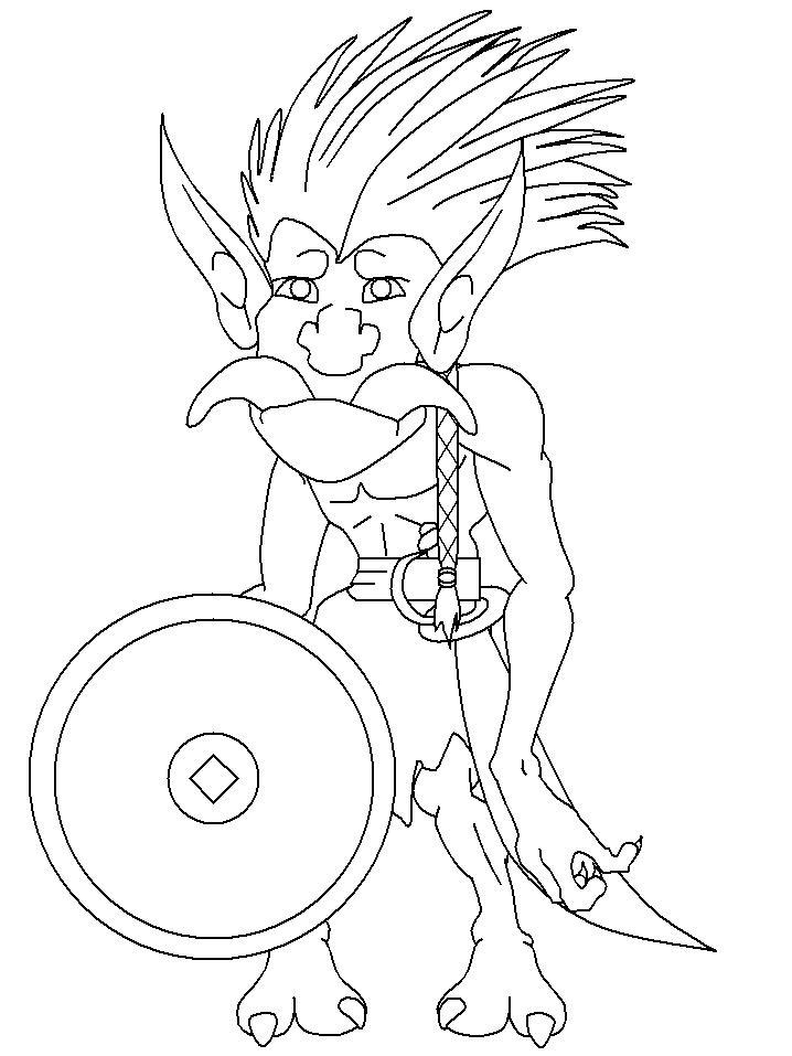 ANIMALE TROLI - Planse de colorat p.08