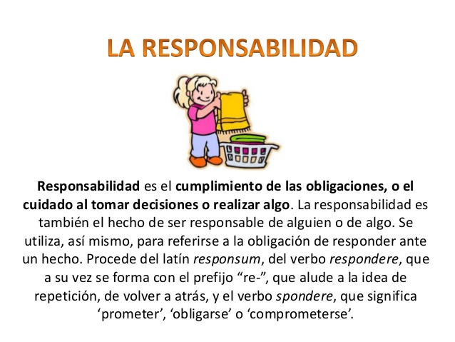 ¿Qué significa ser Responsable?