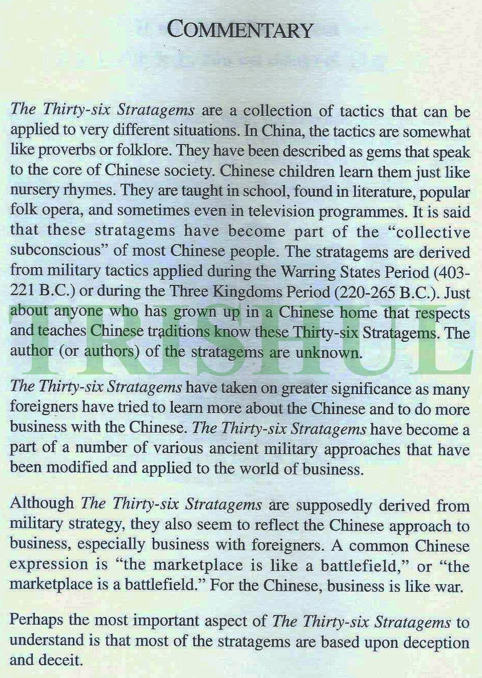 TRISHUL: The 36 Stratagems Explained