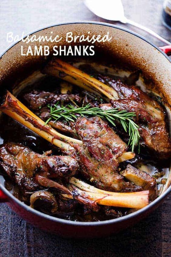 Balsamic Braised Lamb Shanks - Food Recipes Today