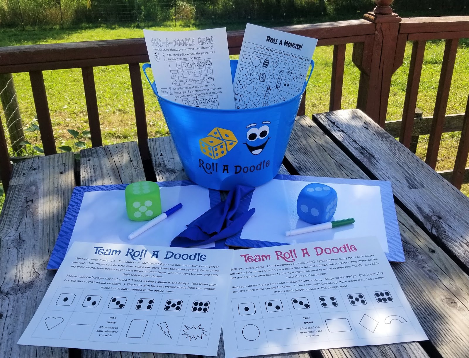 Fields Of Heather: Dollar Tree Roll A Doodle - And A Team Version