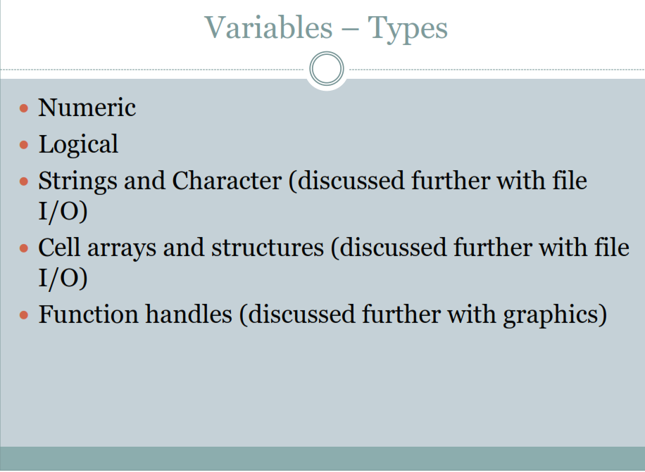 Electrical Engineering Tutorial ~ MATLAB - Variables and Operators Electrical Engineering Tutorial ~ MATLAB - Variables and Operators