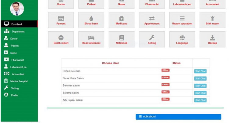 Hospital Management System in c# with source code