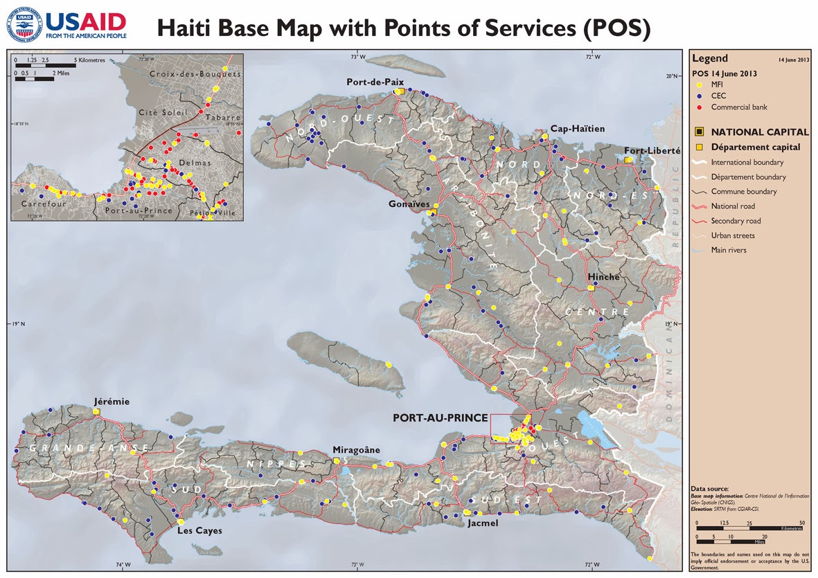 Stankl Mundigraph: Haiti Base Map with Points of Services (POS) 2013