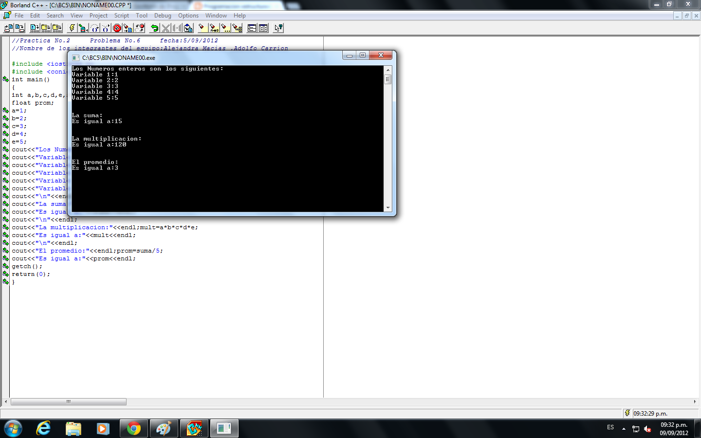 Programacion estructurada: PRACTICA NO.2