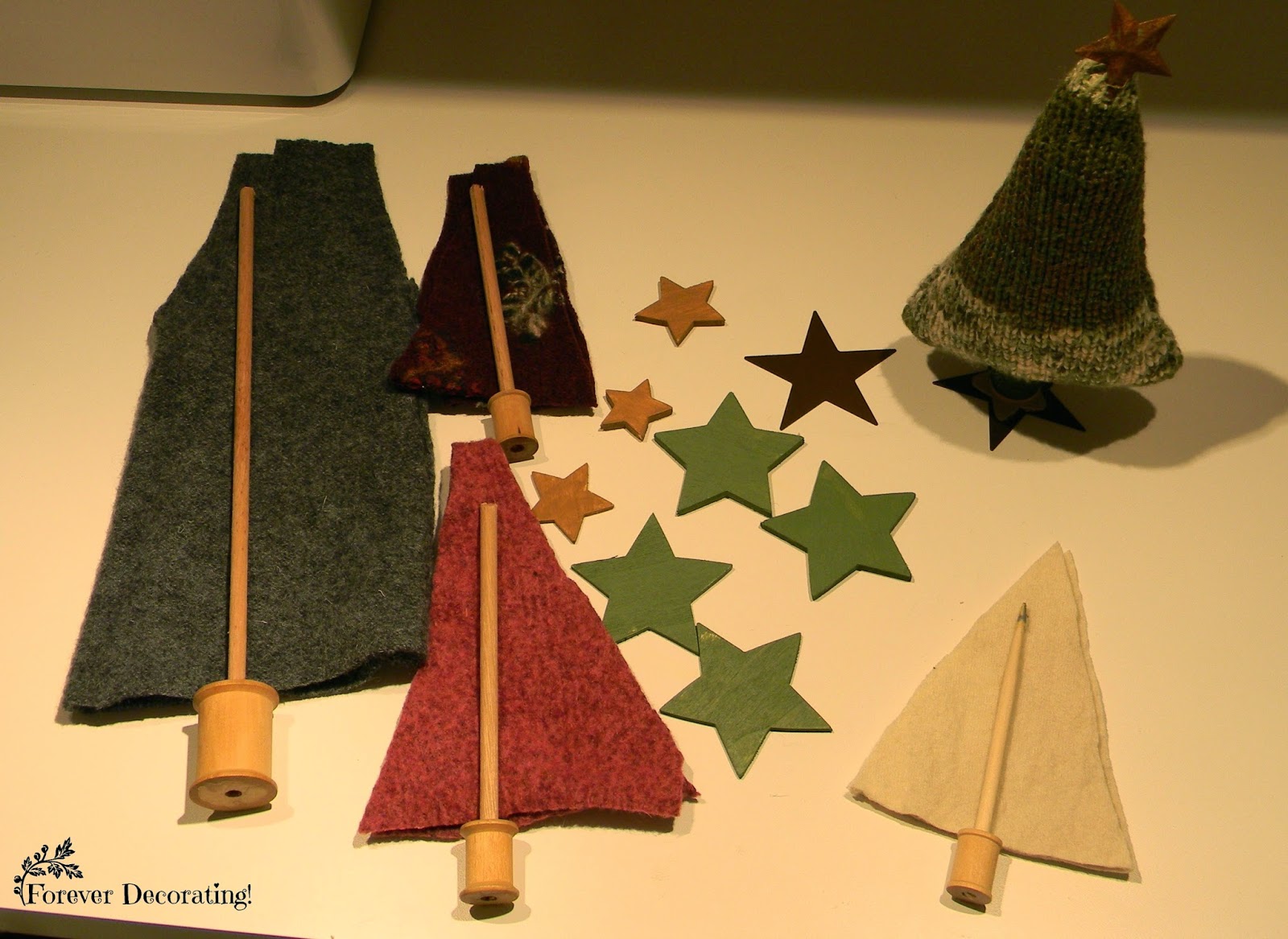 Forever Decorating!: The Cutest Wool Trees