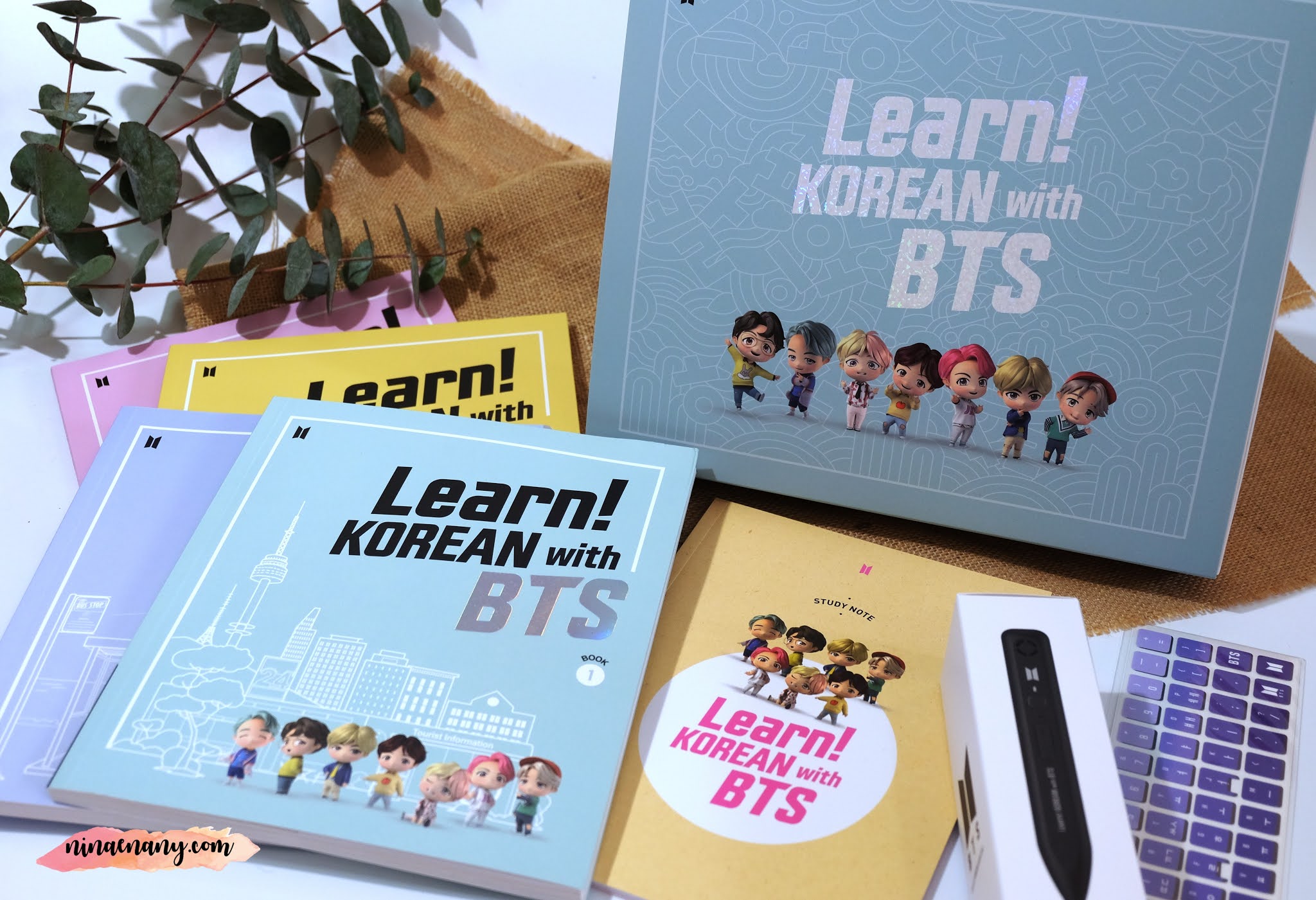 [Book] Learn! Korean with BTS Book Package (Unboxing) - Nina Enany