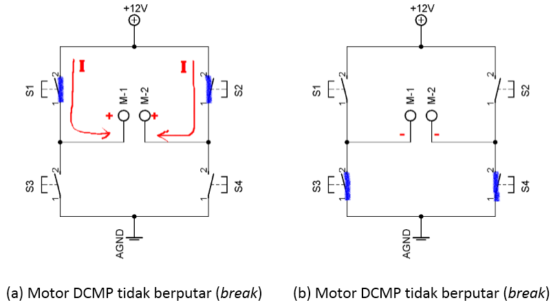 Driver motor DCMP H-bridge Menggunakan Transistor BJT | Robotics University