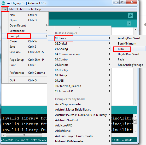 Cara Memprogram Board Arduino yang Menggunakan IC ATmega8535/16/32/164 ...