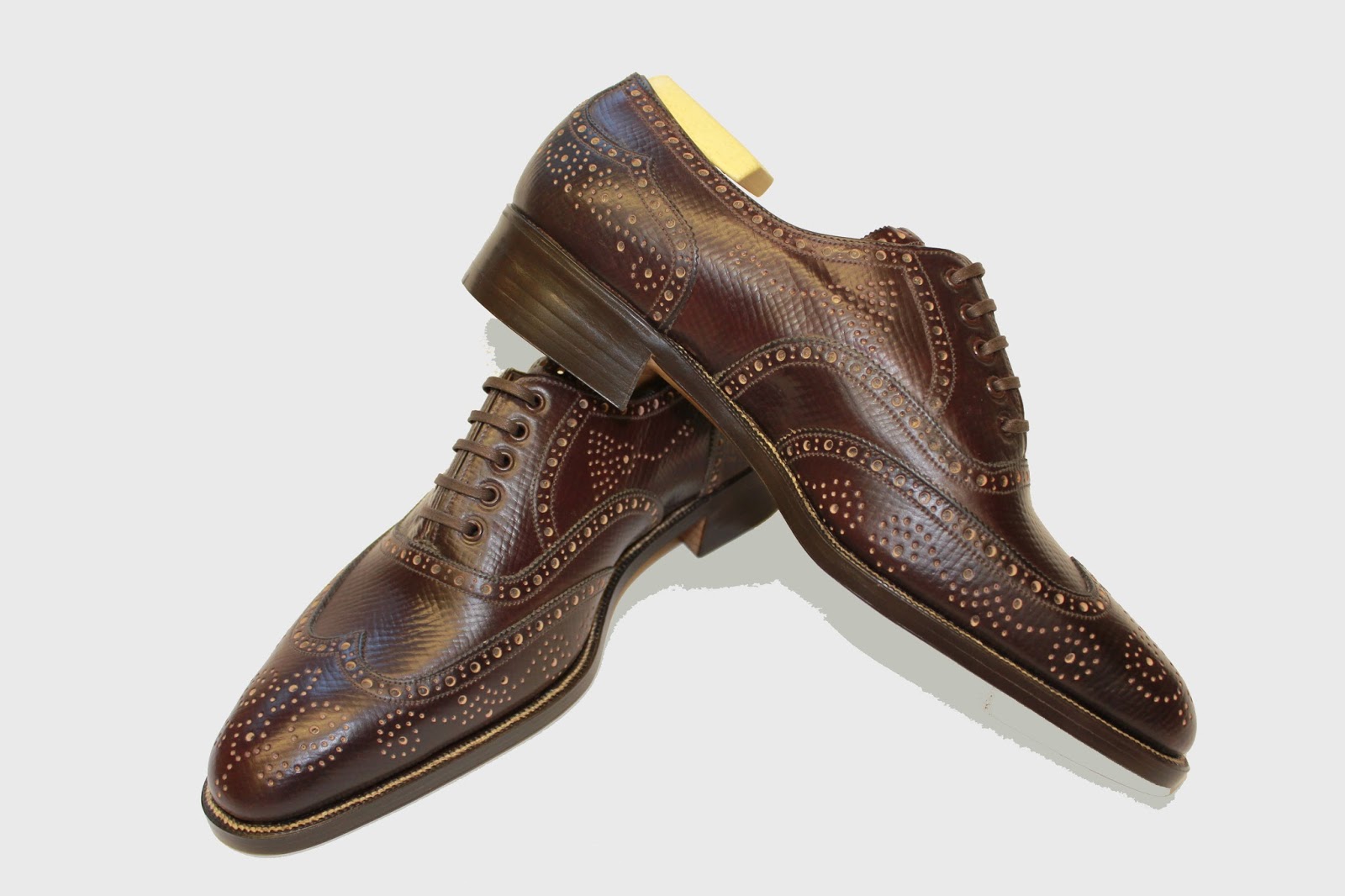 The Shoe AristoCat: GJ Cleverley - Grained Cordovan Full brogue for the ...