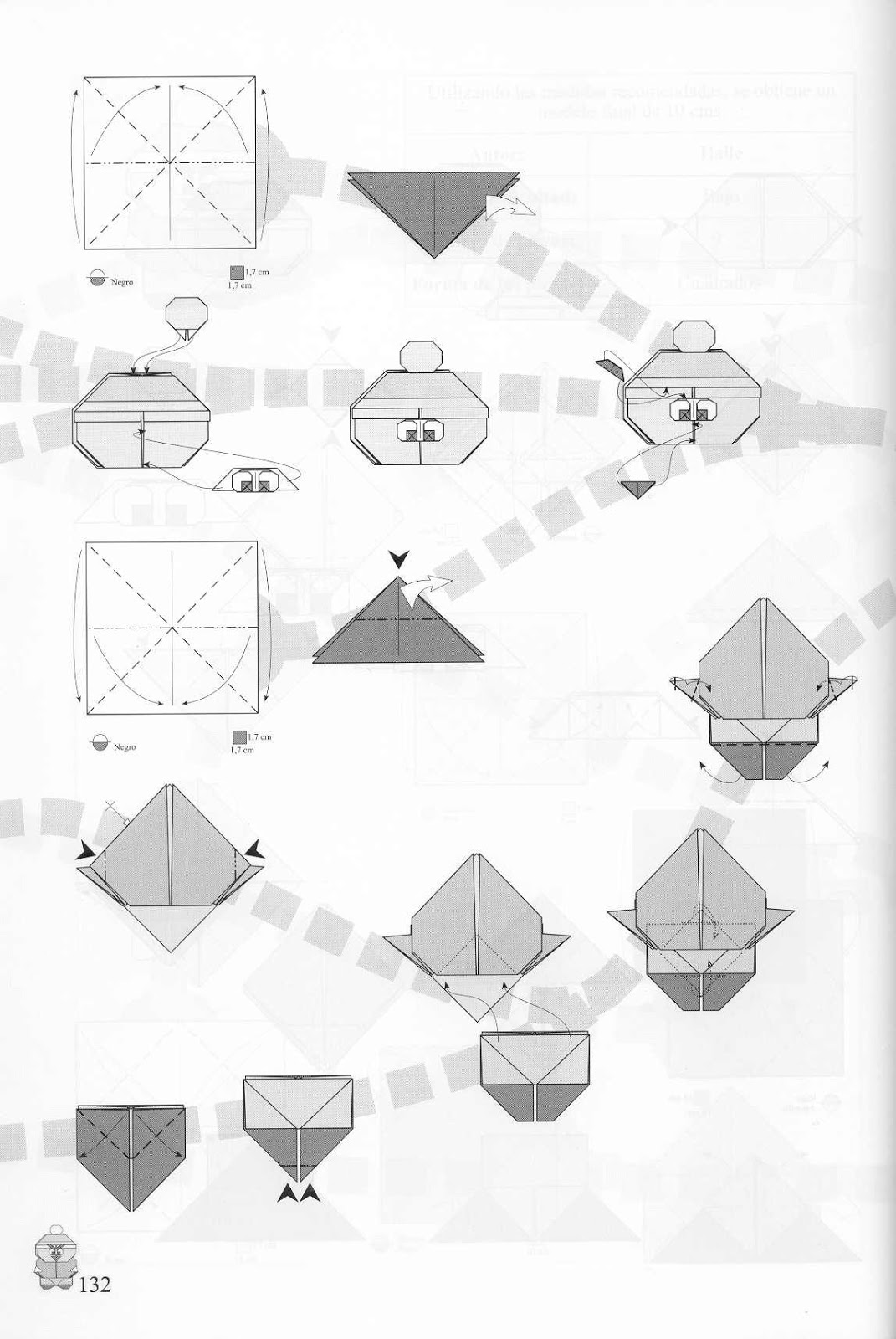 Origami Cartoon 3-Halle - Ruby Book Origami