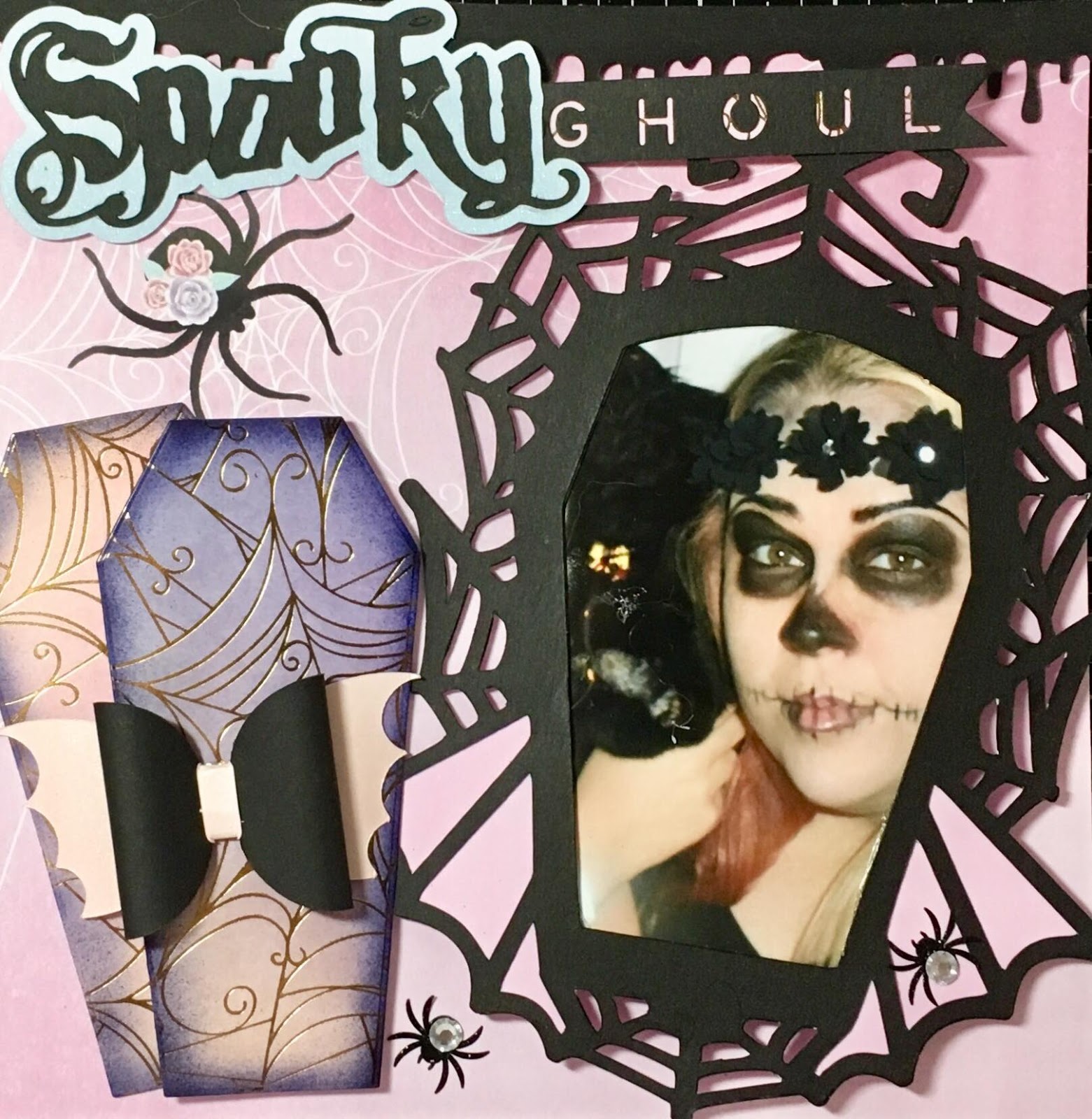 Spooky Ghoul Scrapbook Page - Craftwell Blog