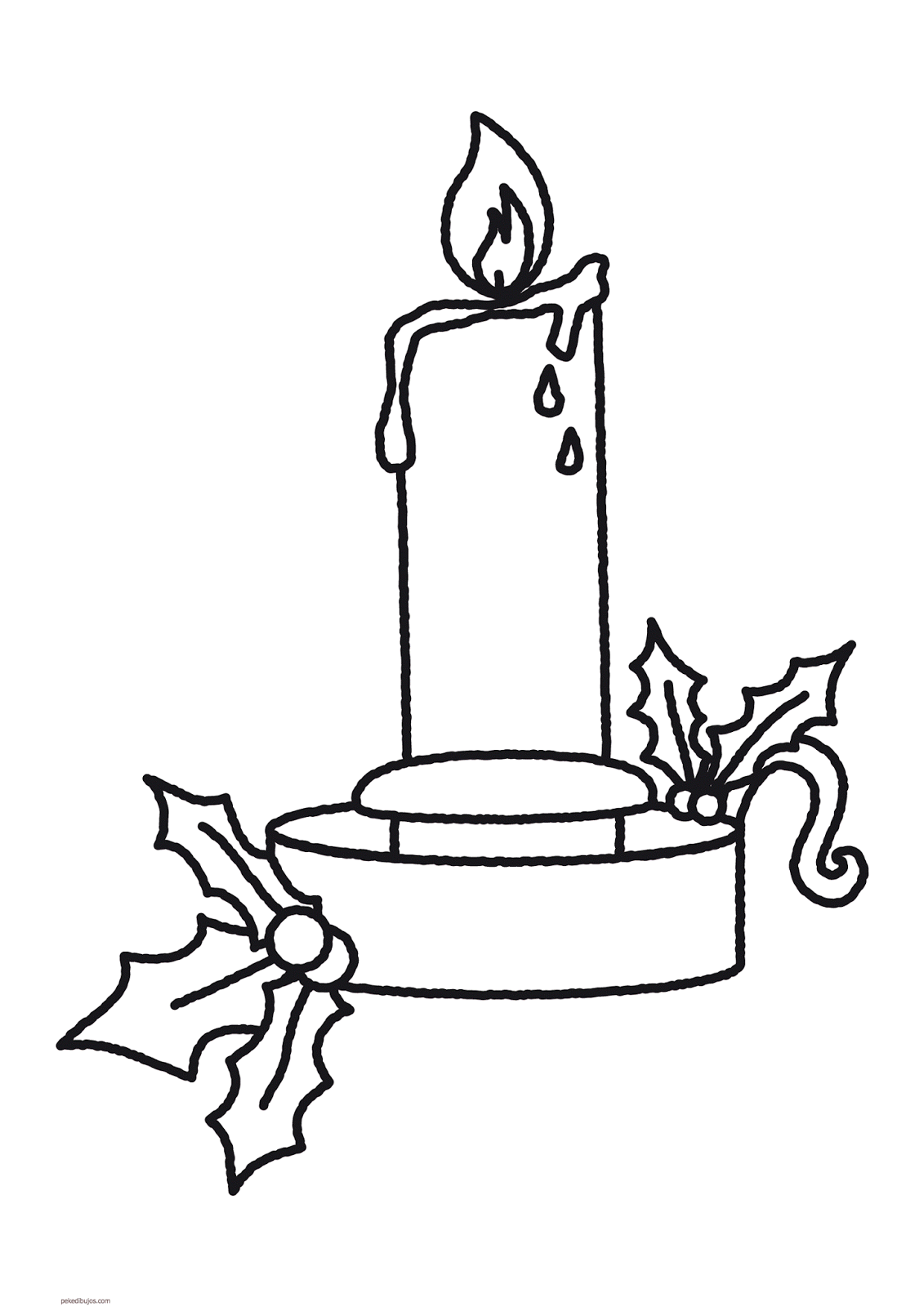 Dibujos Velas Navidad 032 Dibujos Y Juegos Para Pintar Y Colorear ... Dibujos Velas Navidad 032 Dibujos Y Juegos Para Pintar Y Colorear ...