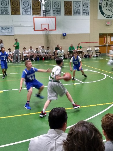 Keeping Up with the Shields: Dylan’s 1st middle school basketball game