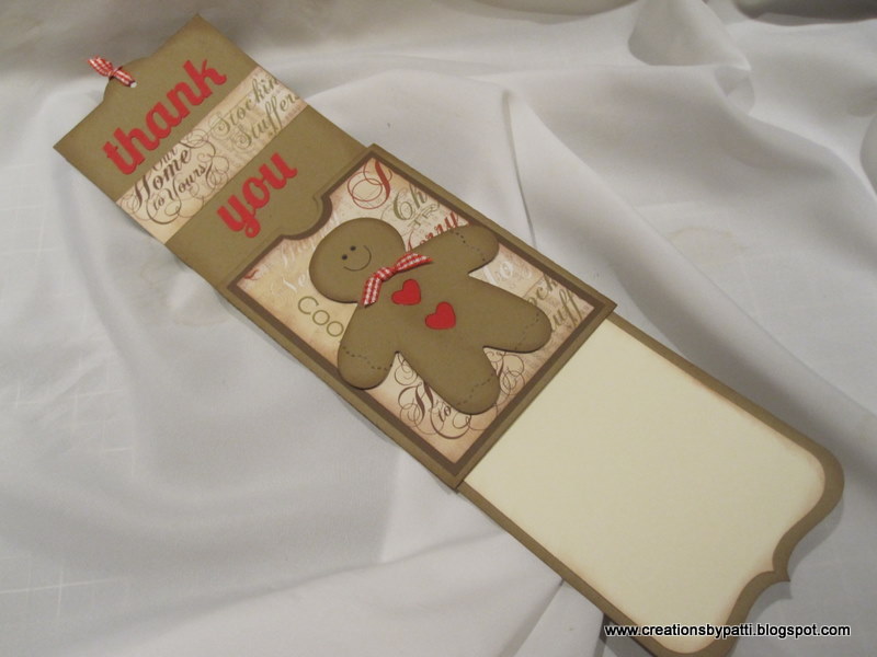 Creations by Patti: Gingerbread Man Thank You Cards