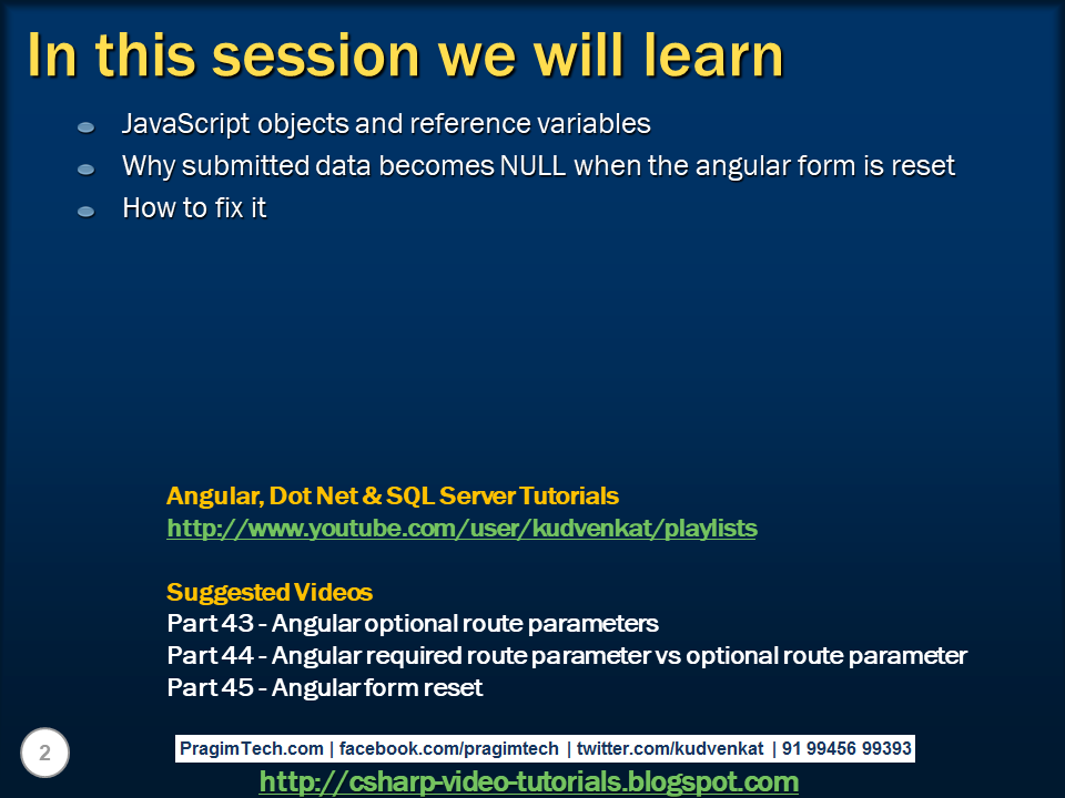 Sql Server Net And C Video Tutorial Javascript Objects And Reference Variables Slides