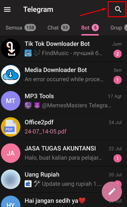 Cara Download Template PowerPoint (PPT) di Telegram - Blogger Toraja