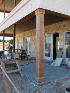 Casa Williams: Updating Our Front Porch with 6"x6" Rough Cedar Posts