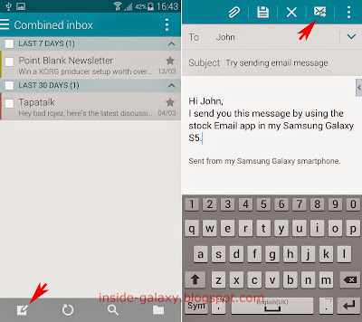 Inside Galaxy: Samsung Galaxy S5: How to Send Email Messages Using the ...
